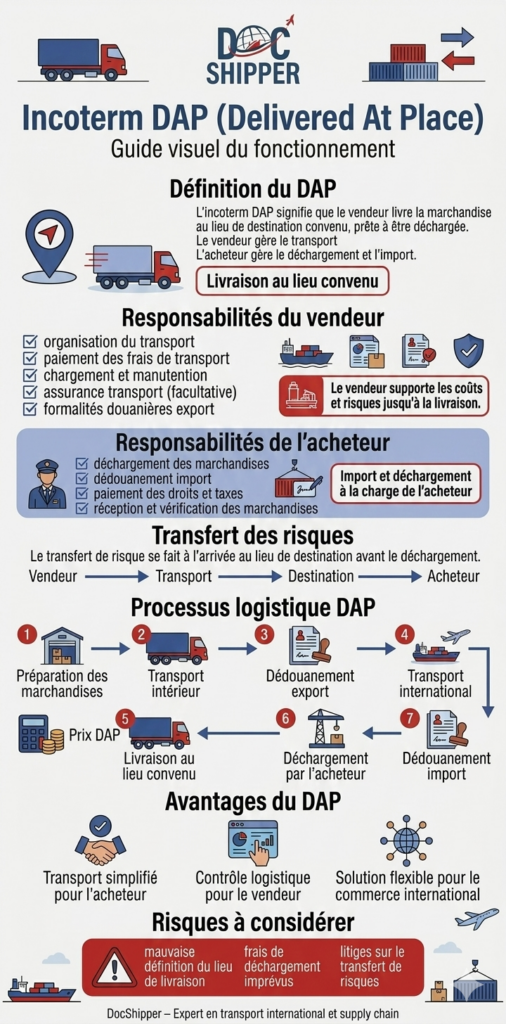 Incoterm DAP : définition et guide complet en 2026