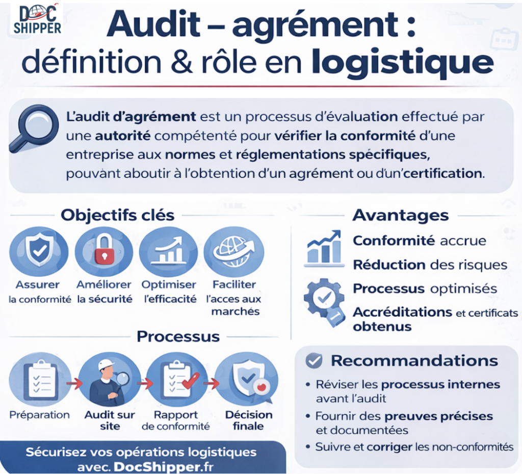 Audit d'Agrément : Définition et Processus en 2026 | DocShipper