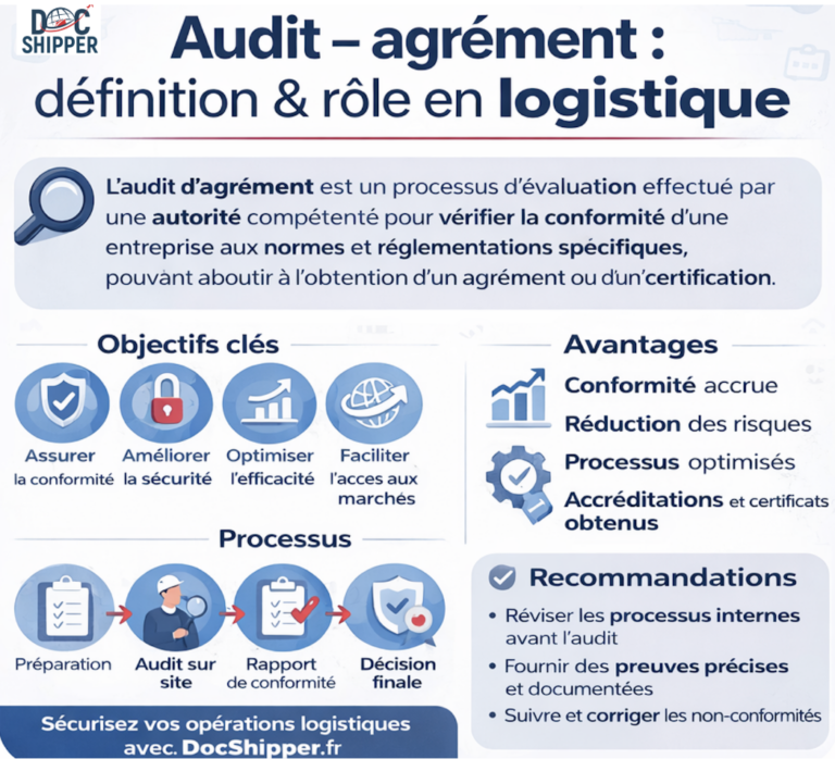 Audit d'Agrément : Définition et Processus en 2026 | DocShipper
