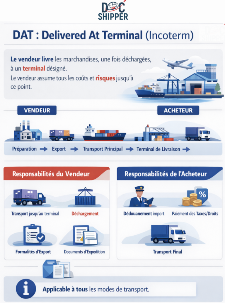 DAT (Incoterm) : Guide Complet en 2026 | DocShipper