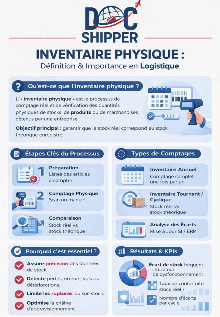 Inventaire Physique : Définition & Méthodes en 2026 | DocShipper