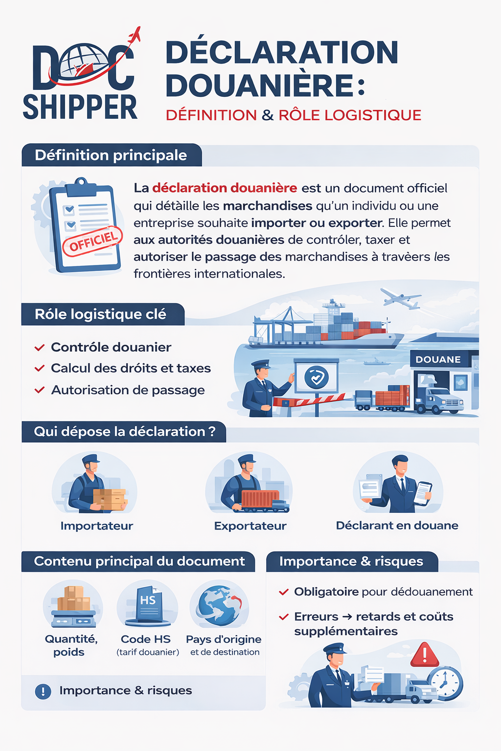 Déclaration Douanière : Guide Complet en 2026 | DocShipper