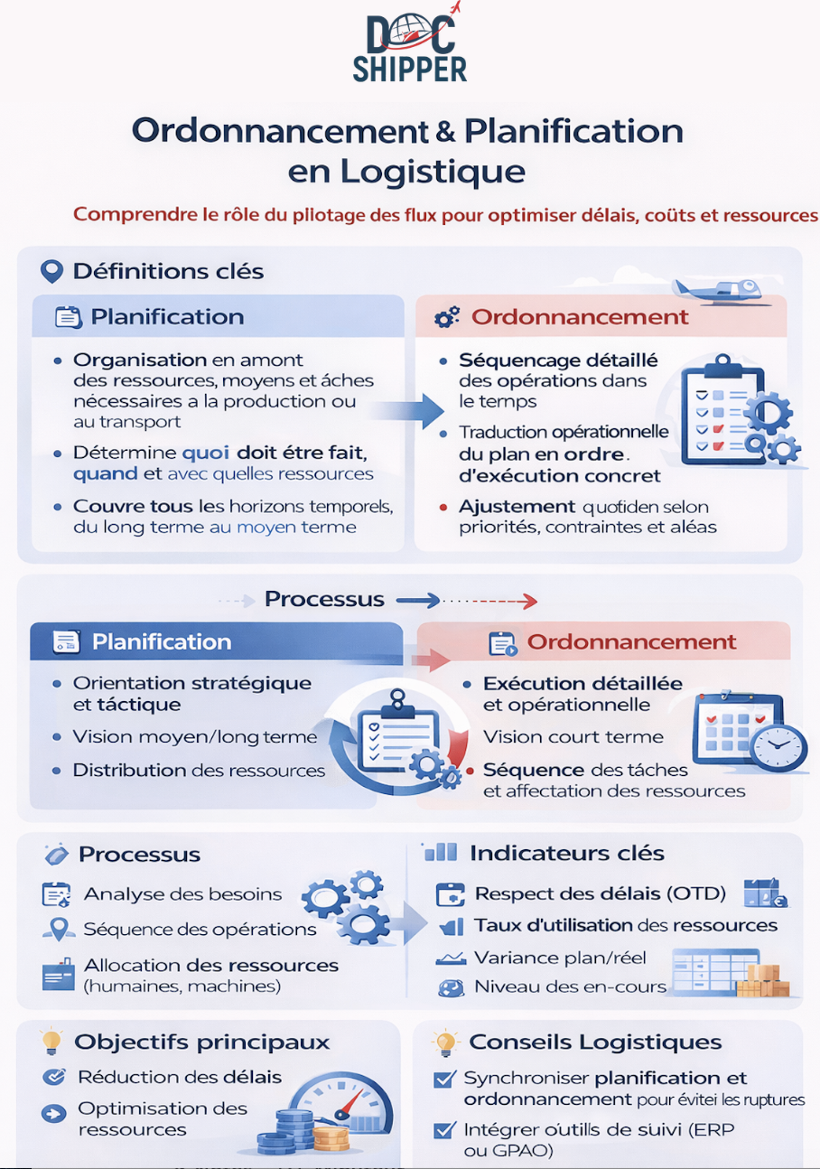Ordonnancement : Guide Complet pour 2026 | DocShipper
