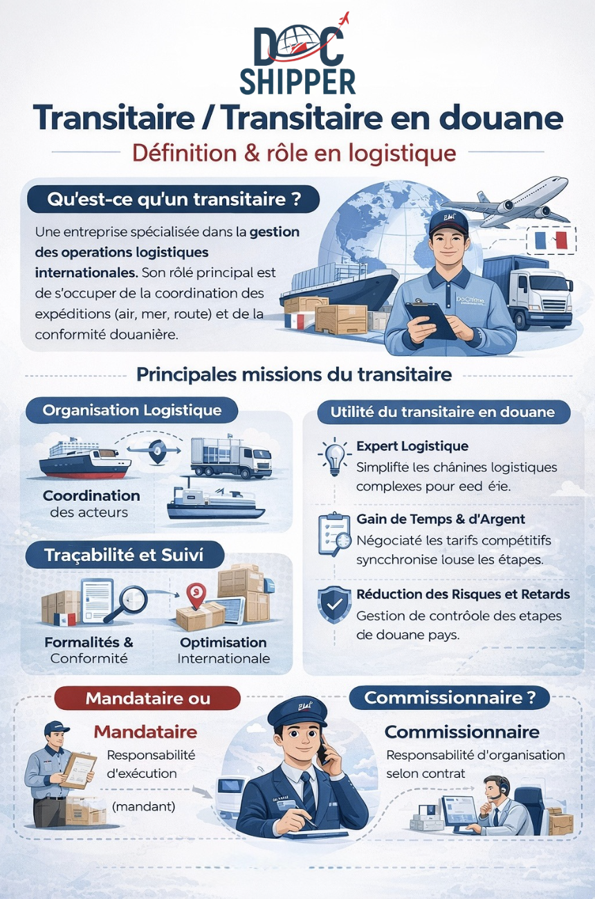 Transitaire en Douane : Définition & Rôle en 2026 | DocShipper